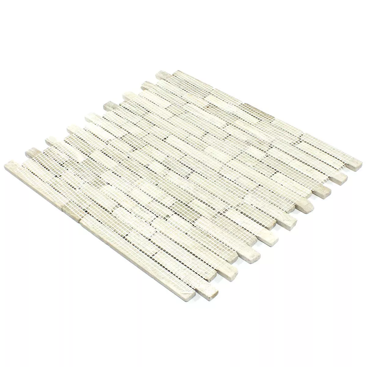 Marmor Natursten Mosaik Fliser Tuscania Brick Beige